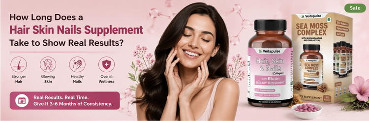 How Long Does Hair Skin Nails Supplement Take? – Vedapulse